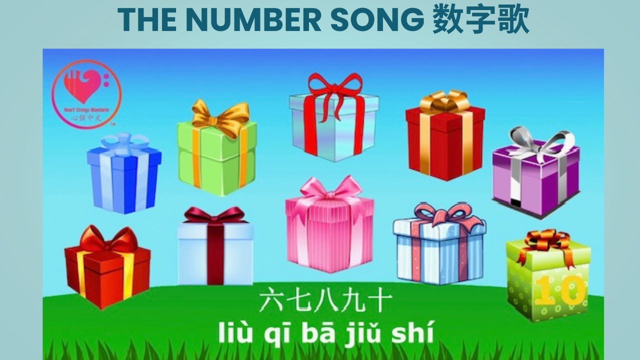 Sing and Learn Mandarin Chinese 数字歌 The Number Song #宝宝学中文 #唱歌学中文 #幼儿中文 ...