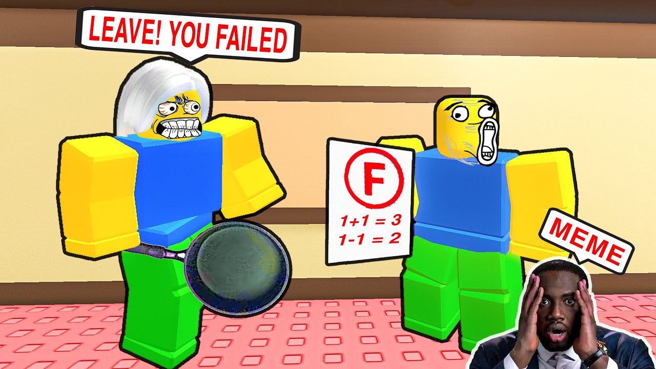 Oops, I Failed My Math Test - Roblox Funny Moments (ALL Endings ...