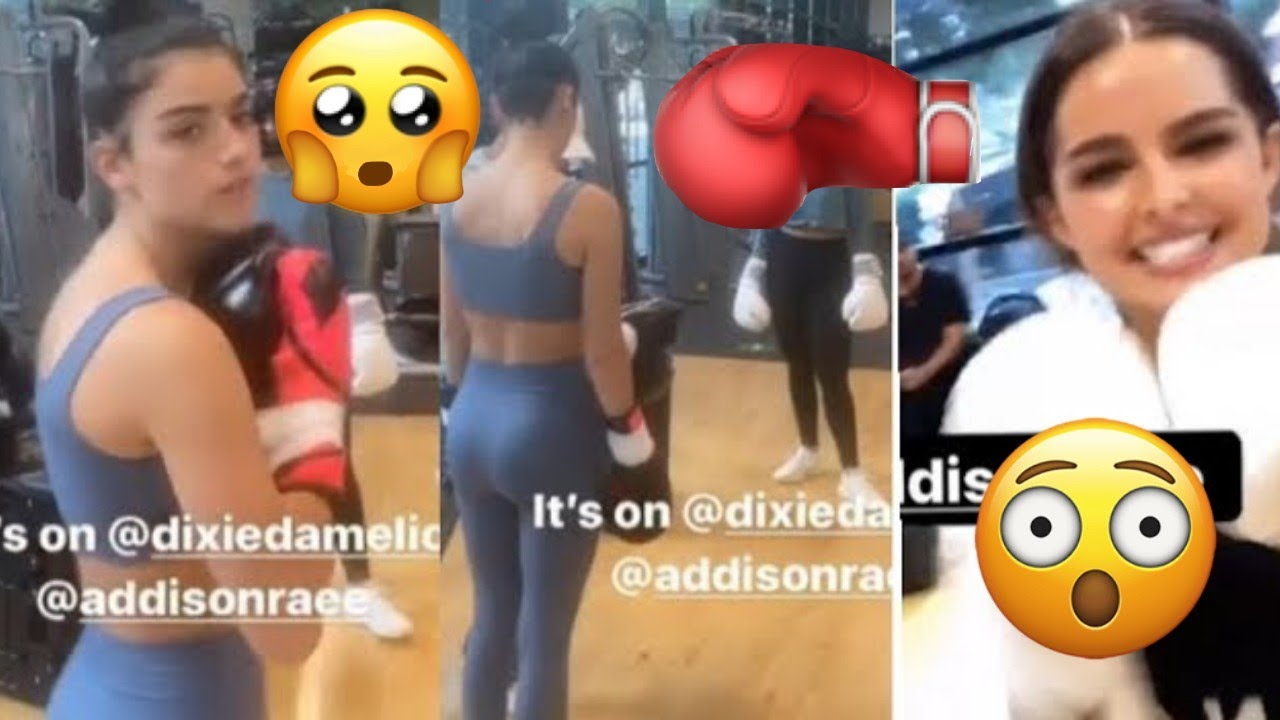 Addison Rae Fight with Dixie D'Amelio - YouTube
