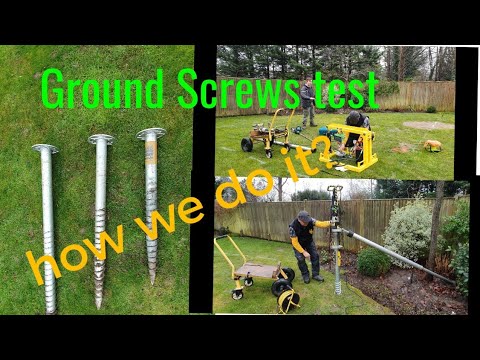 Garden Room Ground screws. How we test for bearing capacity, Garden ...