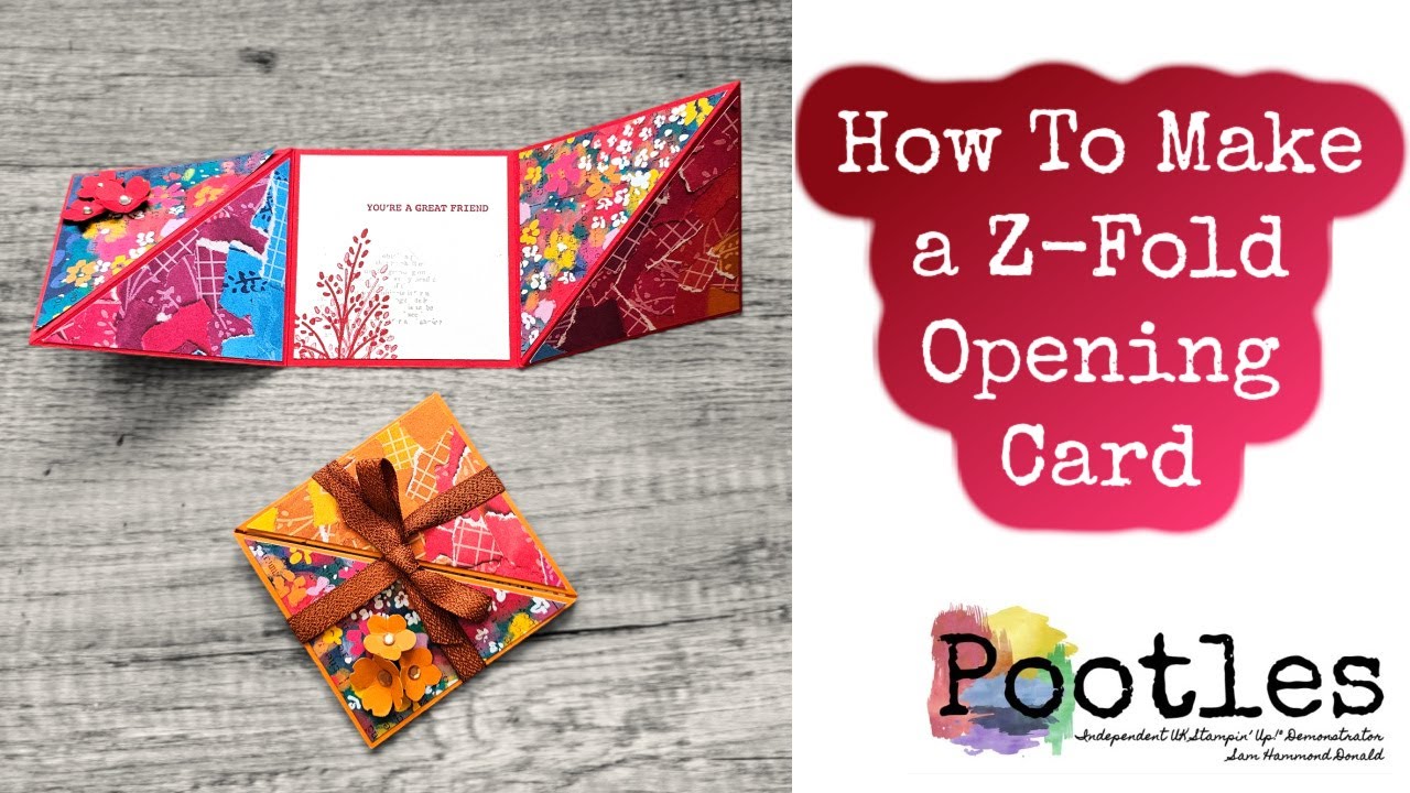 How To Make a Z Fold Opening Card - YouTube