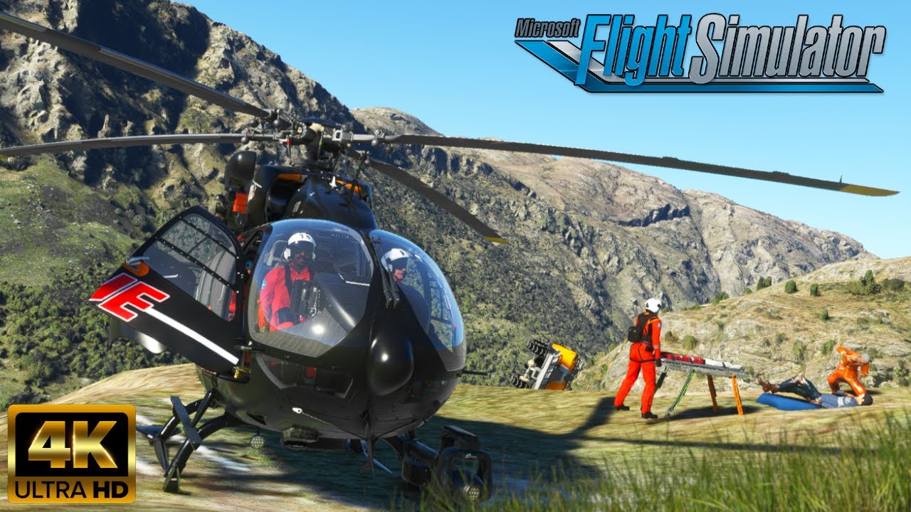 HPG H145 | HEMS Rescue | ATV Accident | 4K | Microsoft Flight Simulator ...