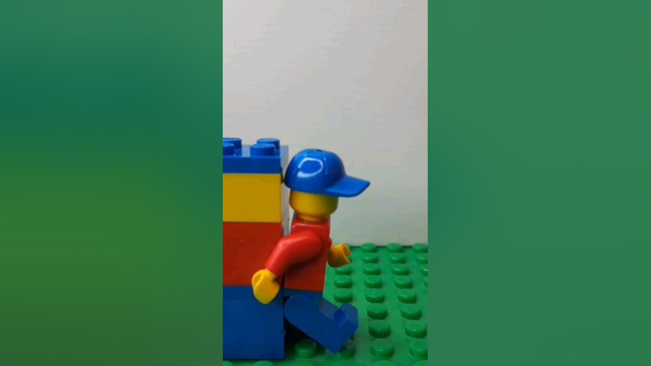 LEGO Man Runs Super Fast. Satisfying Stop Motion. #lego #stopmotion #stopmotion #shorts #legoart ...