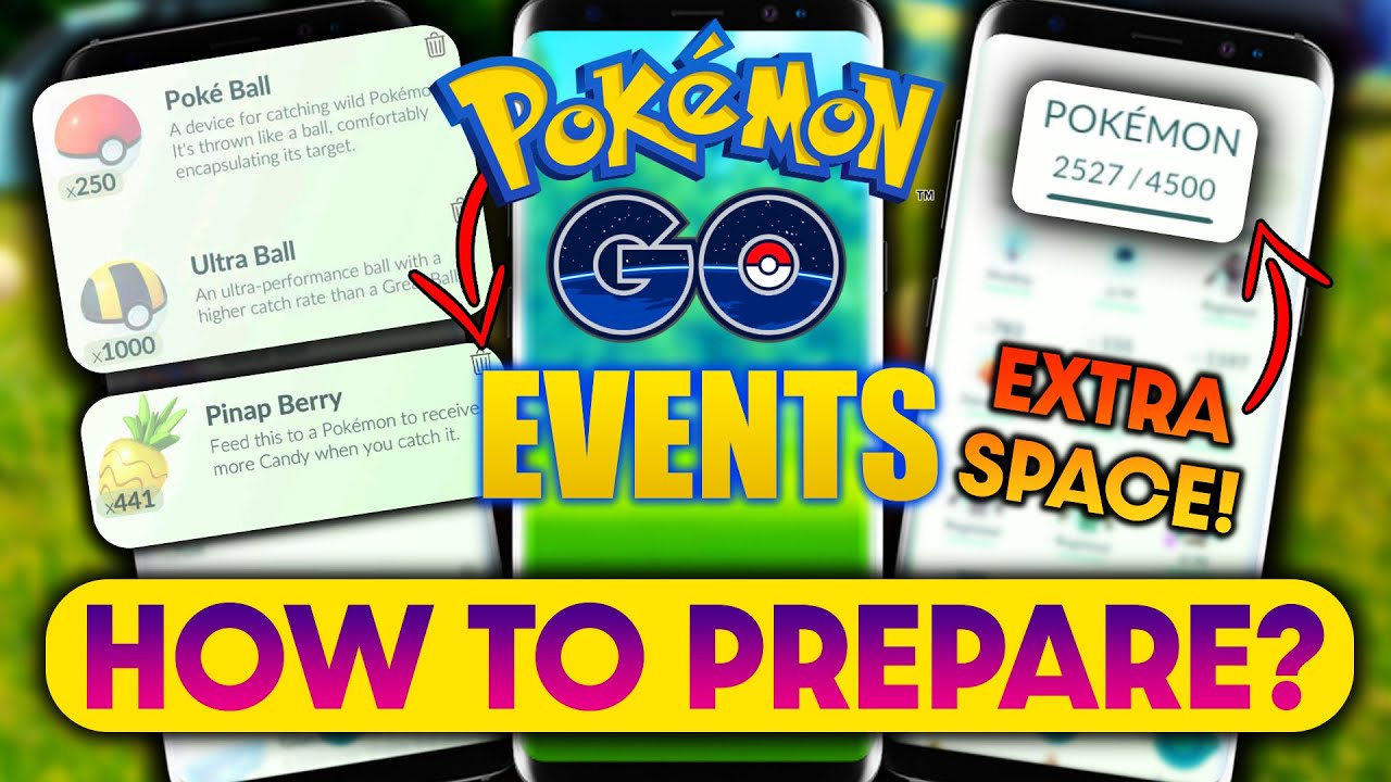 HOW to PREPARE for any *POKEMON GO EVENT* - YouTube