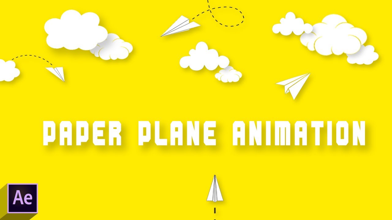After Effects Tutorial - Paper Plane Animation - YouTube