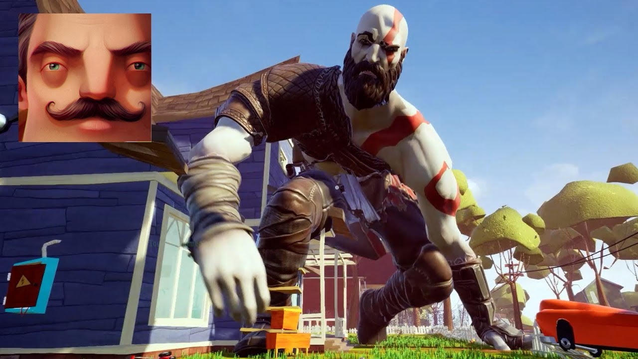 Hello Neighbor - My New Neighbor God of War Ragnarök Big Kratos Act 1 ...