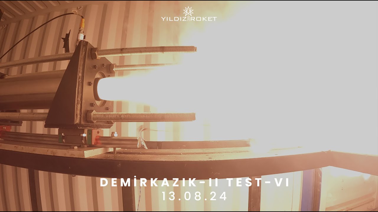 Static Fire Test-6 | DEMİRKAZIK-II Hybrid Rocket Motor | Yıldız Rocket ...