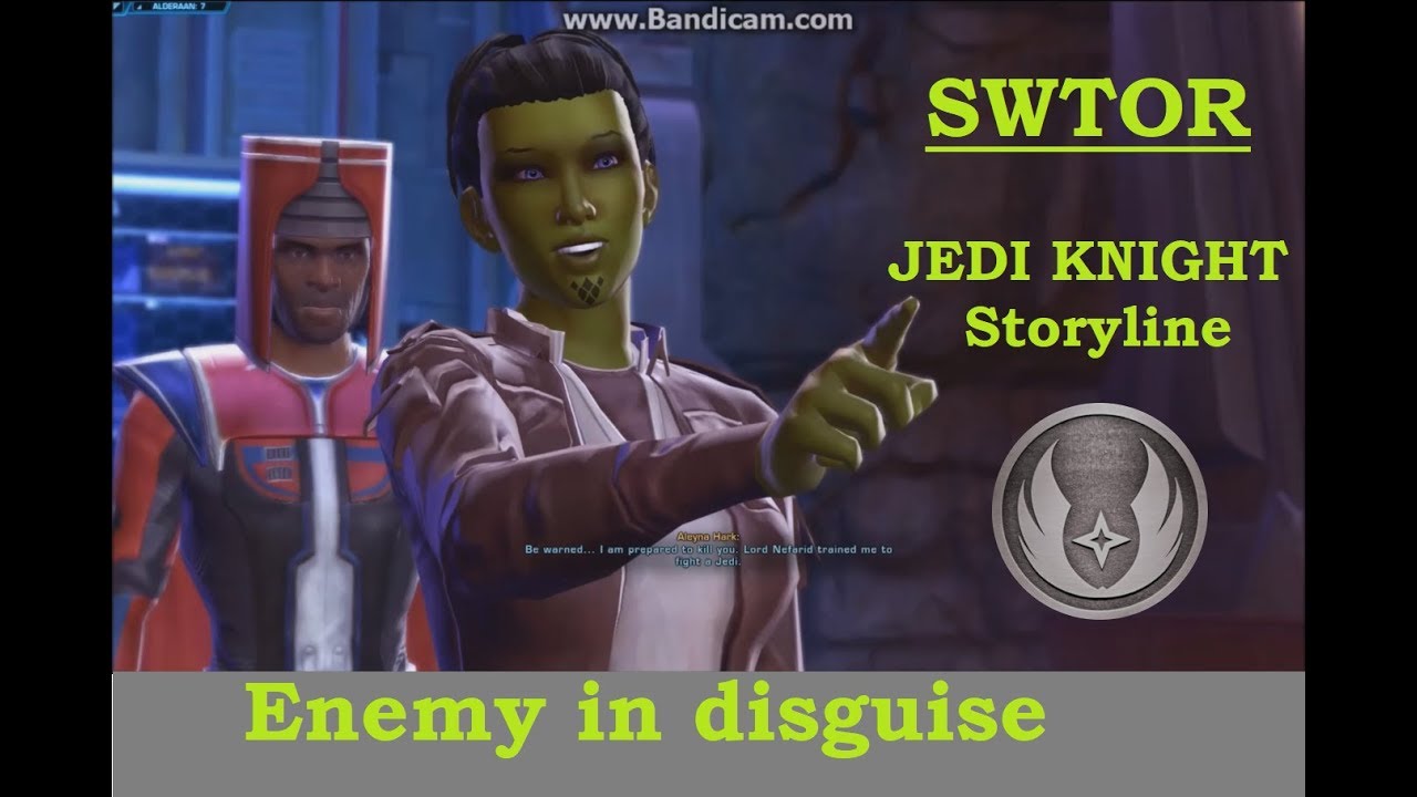 SWTOR Female Jedi Knight: #08 Storyline - Cutscenes (Alderaan) - YouTube