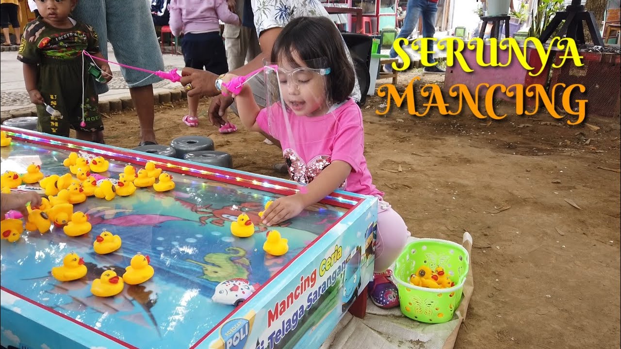Permainan anak murah meriah "MANCING BEBEK" - YouTube