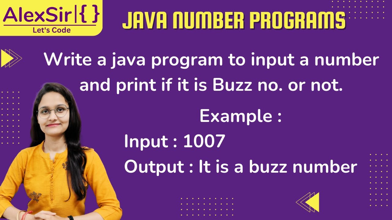 Program To Print Whether The Number Is Buzz Number In Java Icse 9 And 10 Youtube