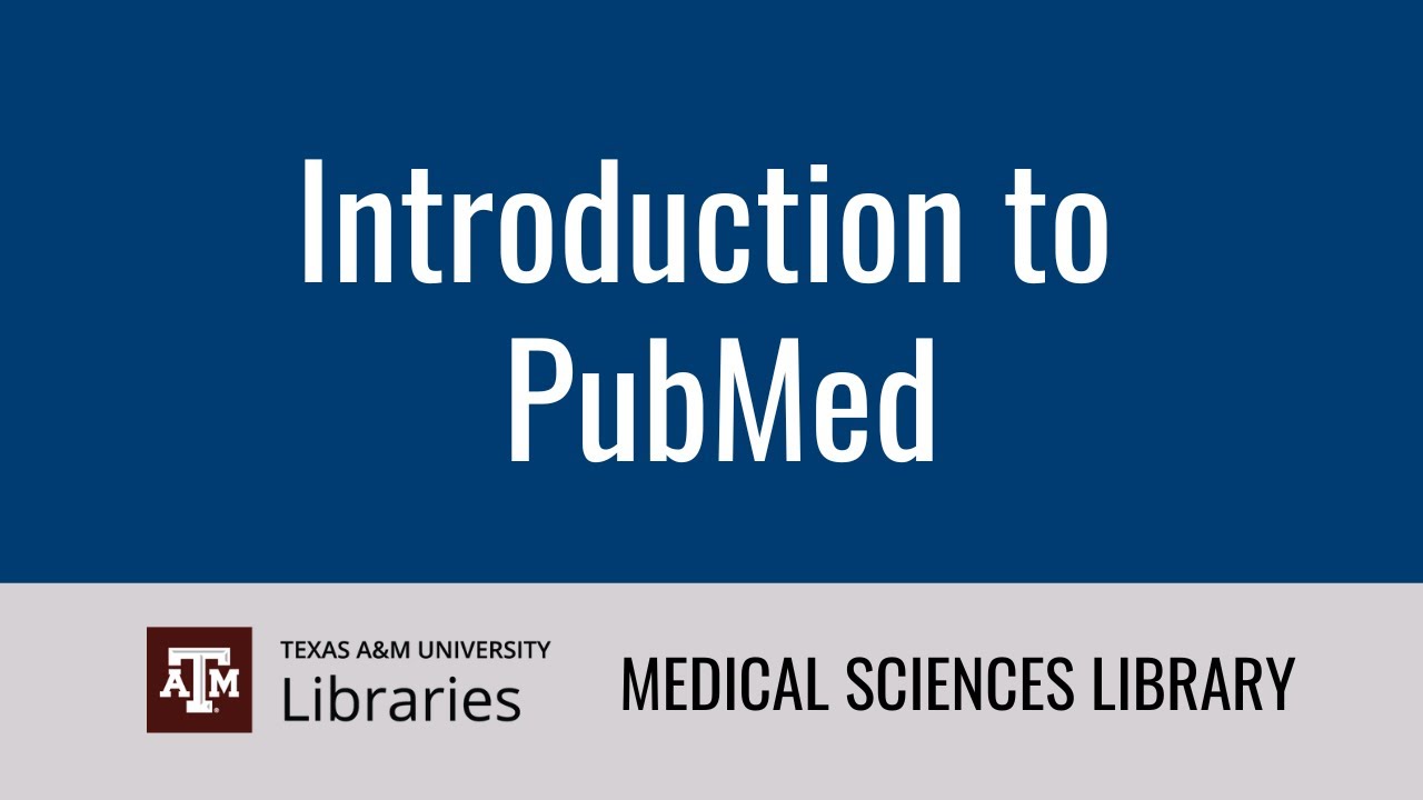 Introduction to PubMed - YouTube
