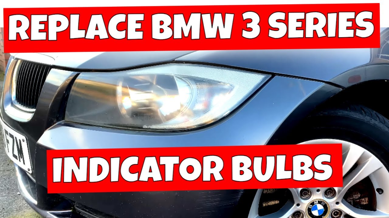How To Replace BMW 3 Series E90 E91 E92 Front Indicator Bulb - YouTube