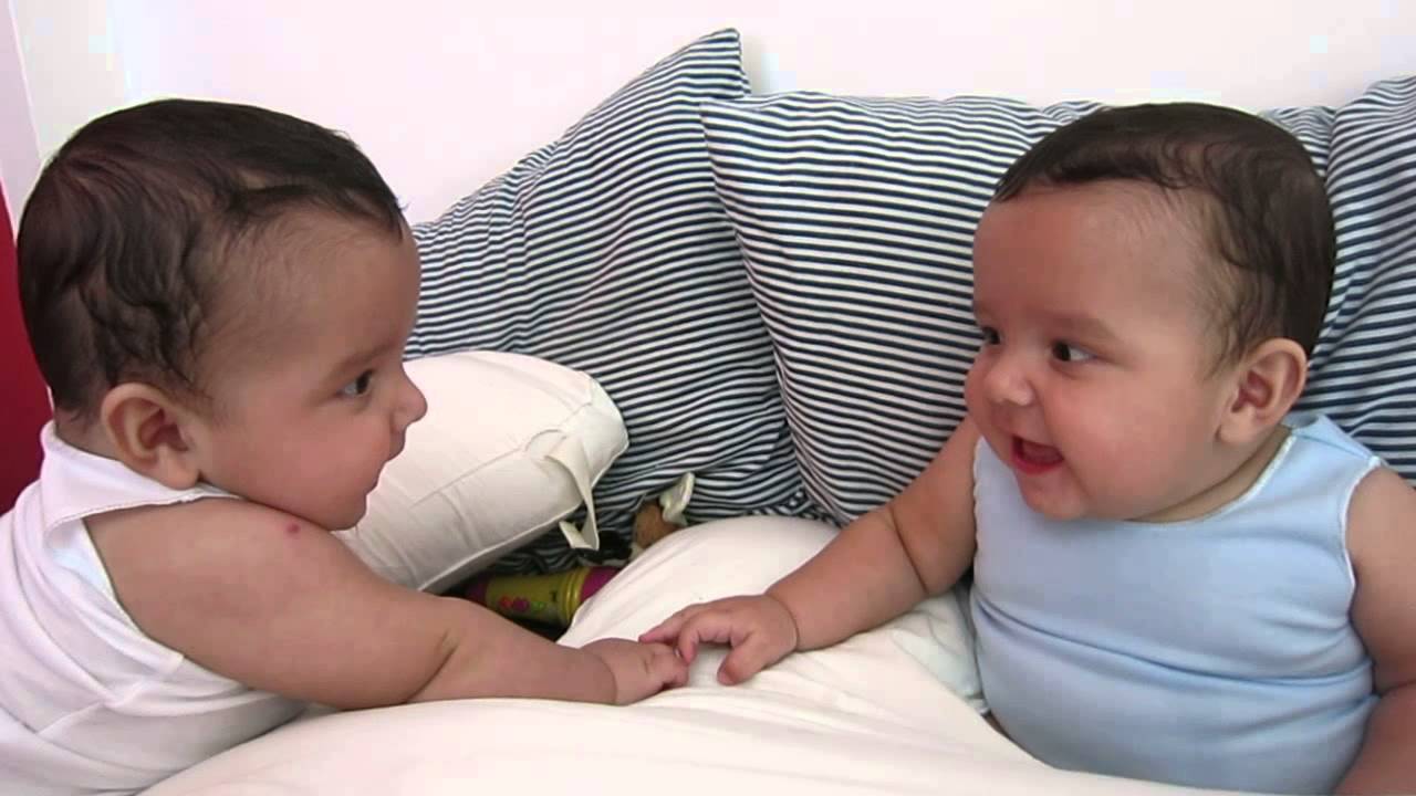 Baby twins talking - YouTube
