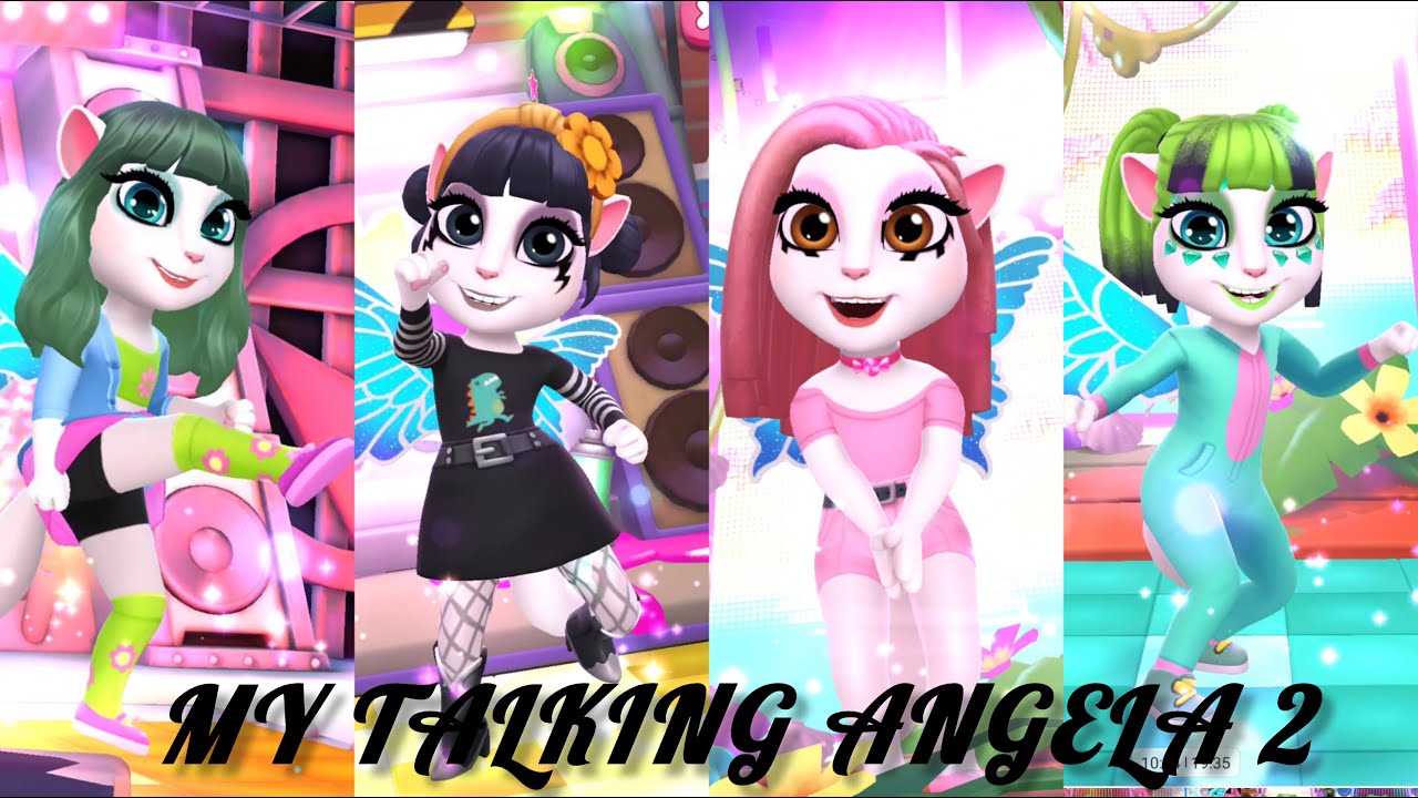 Beautiful Angela danced looking beautiful🥰💋||My talking Angela 2 - YouTube