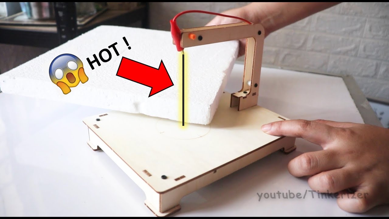 HOW TO MAKE A FOAM CUTTING MACHINE ? #diy #technology #project - YouTube