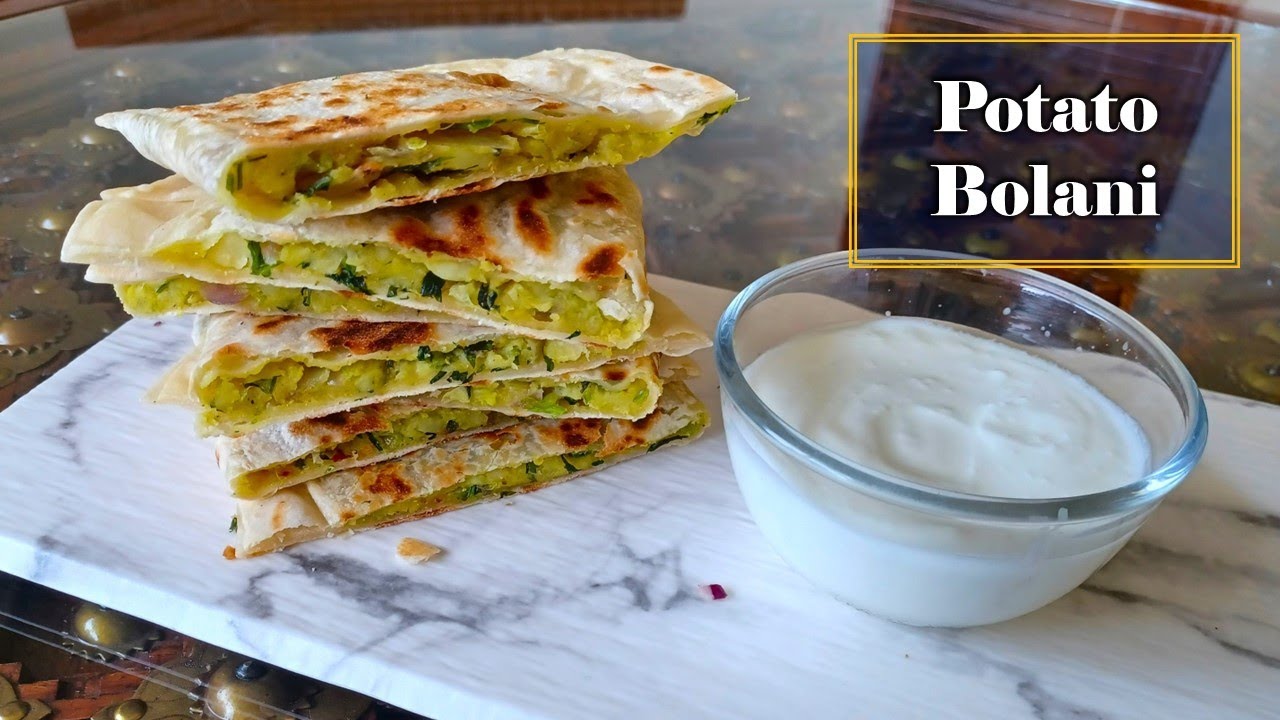 Potato Spring Onion Bolani|Veg Stuffed Flatbread| A Different Aloo Paratha - YouTube
