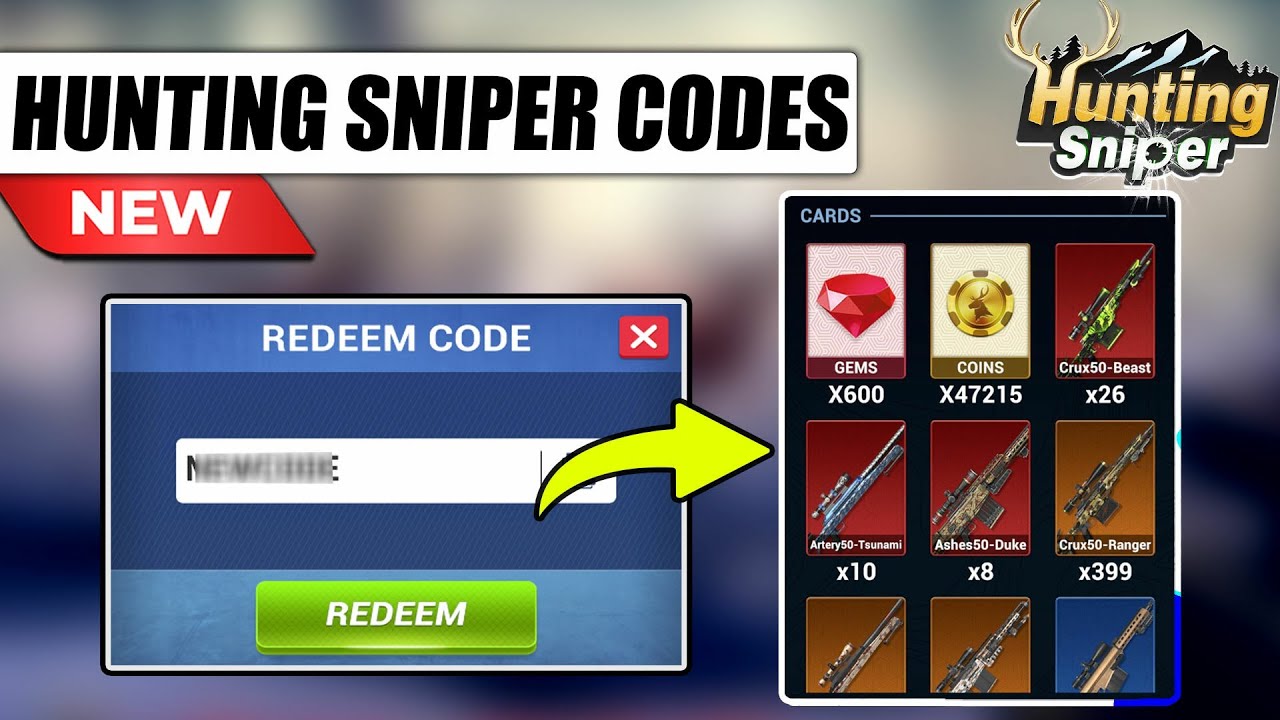 HUNTING SNIPER NEW CODE 2025 – HUNTING SNIPER REDEEM CODE – HUNTING SNIPER GAMEPLAY - YouTube