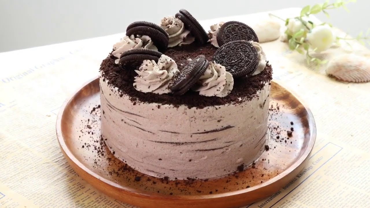 Oreo Mille Crepe Cake - Cách làm bánh crepe oreo I Kyon's Kitchen - YouTube