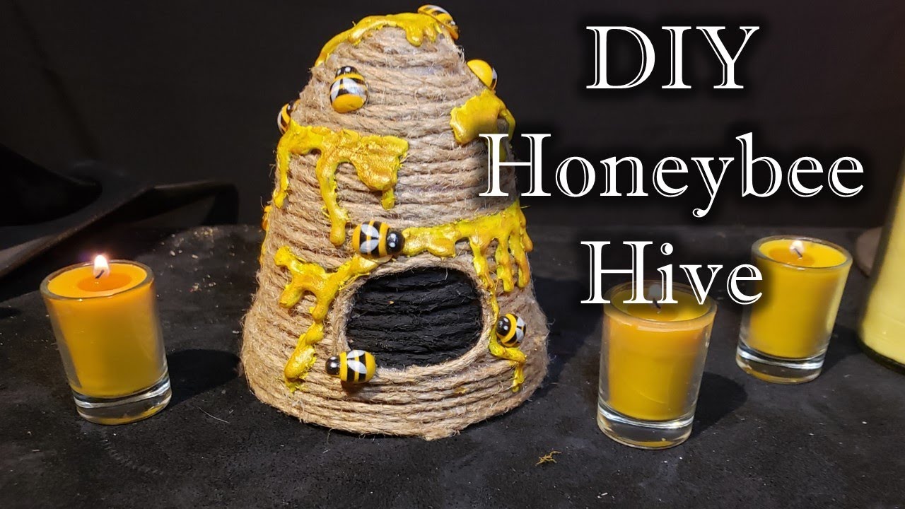 DIY Honeybee Hive, for your summer Altar.🐝made with rope & Terracotta ...