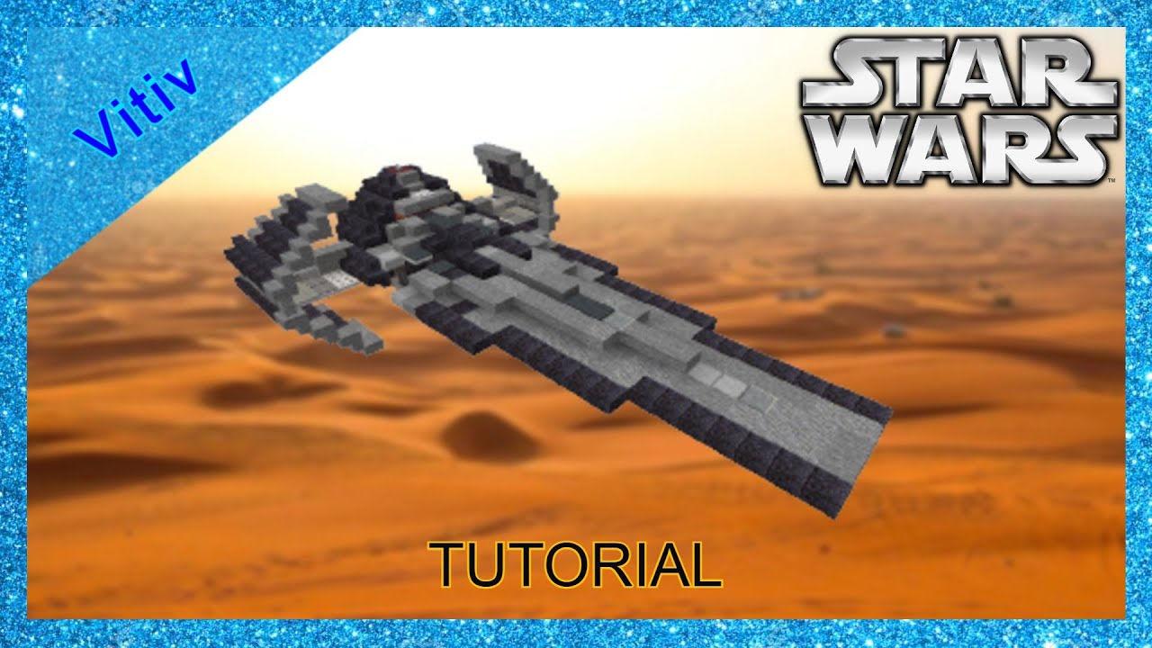 Star Wars Sith Infiltrator 'Scimitar' in Minecraft - 1:1 Scale - Tutorial - YouTube