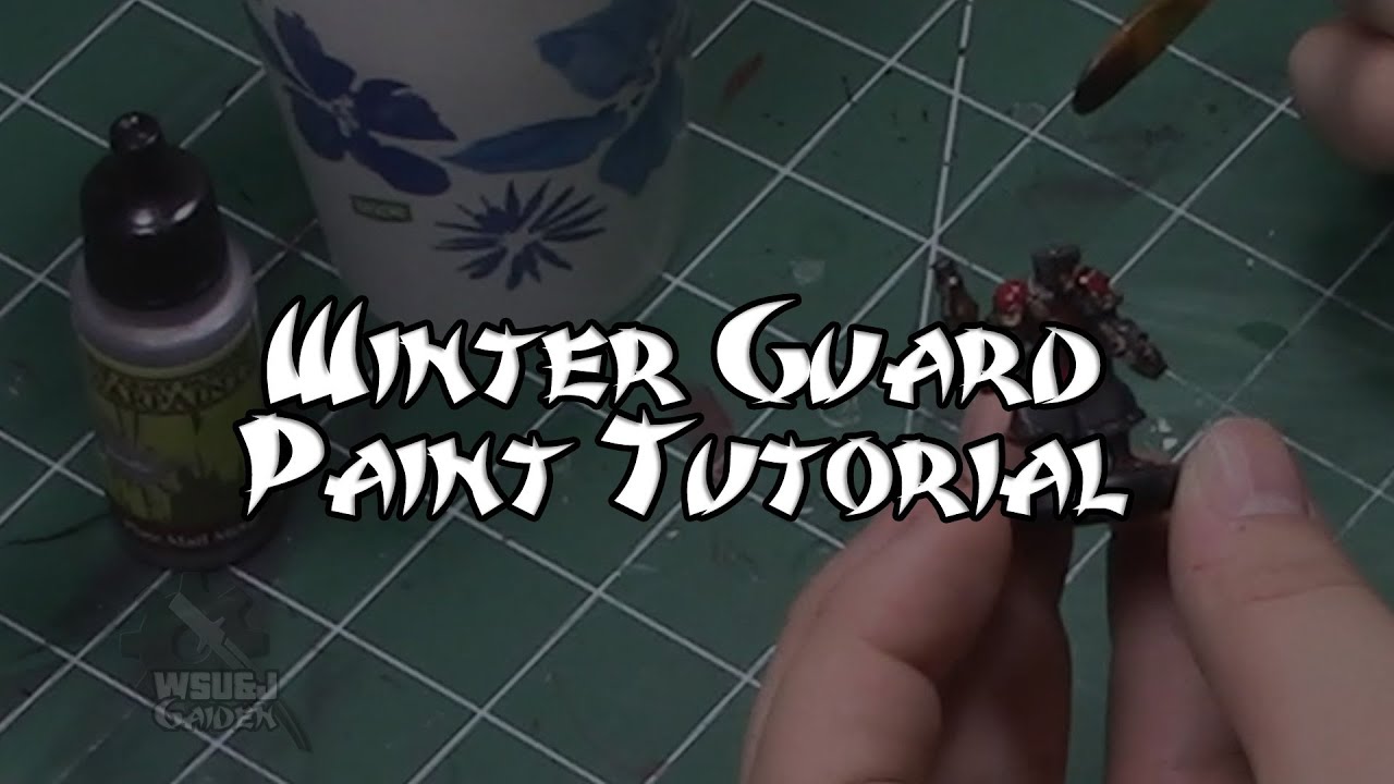 How to Paint Winter Guard (Beginner) - YouTube