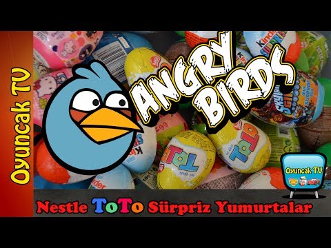 3 Sürpriz yumurta açımı! Nestle ToTo Sürpriz yumurtala