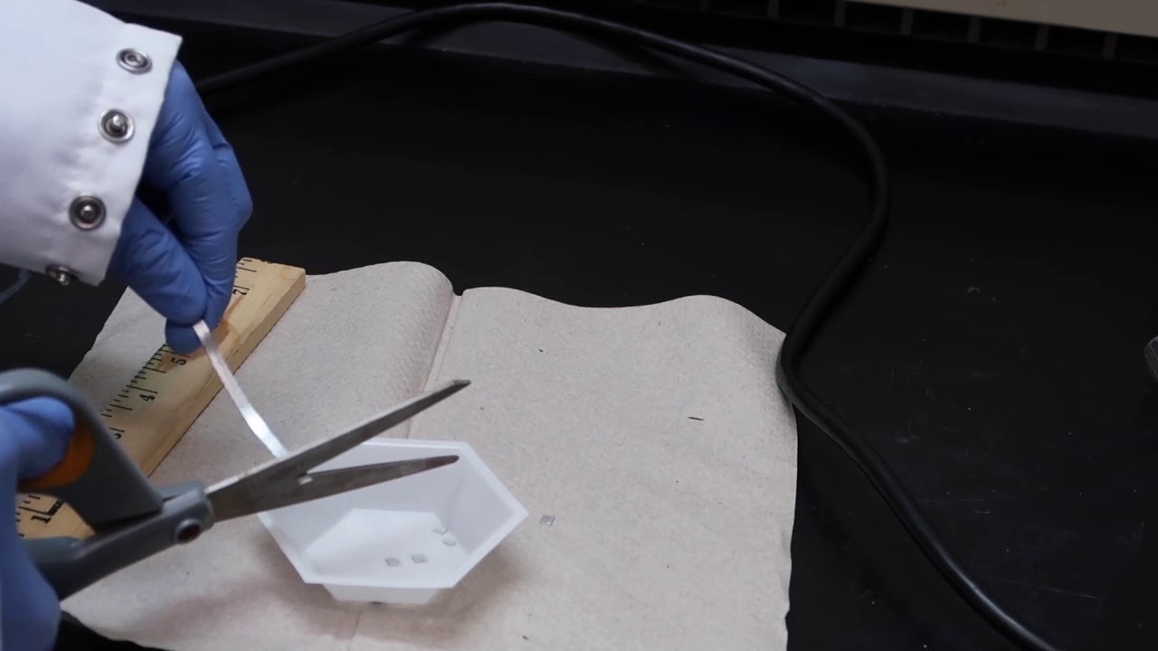 Cutting Magnesium Ribbon - YouTube