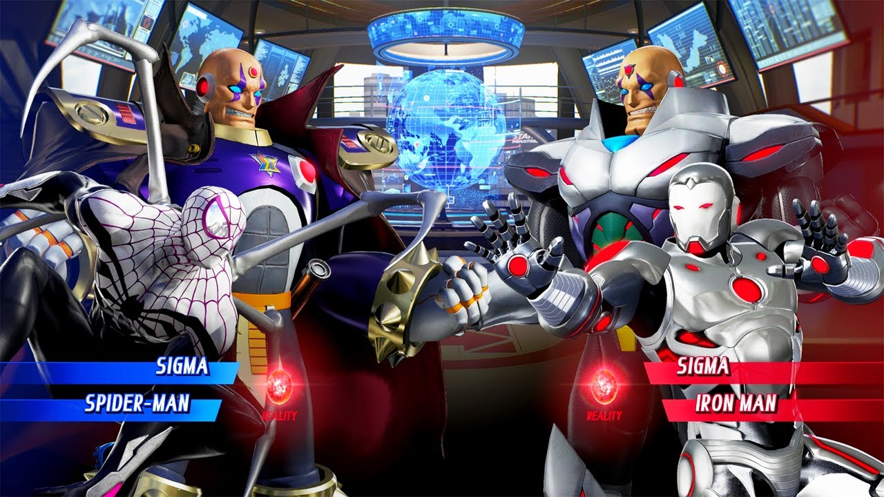 Spider-Man & Sigma VS Iron Man & Sigma (Very Hard) - Marvel vs Capcom ...