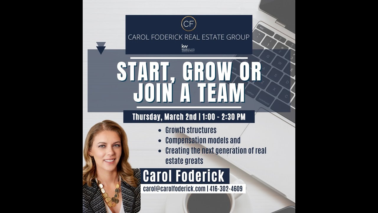 KW Sessions: Start, Grow or Join a Team with Carol Foderick - YouTube