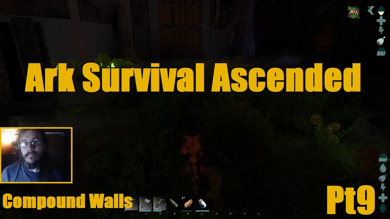 Ark Survival Ascended: Finishing The Compound Walls [Part 9] - YouTube