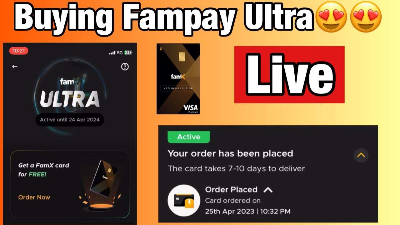 Fampay card ordering || Fampay Ultra membership || Fampay new card ...