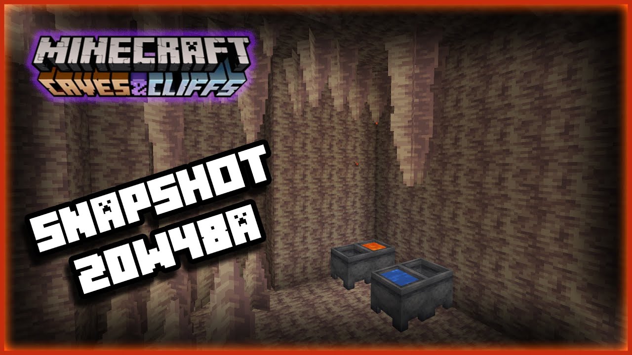 Drip stone, Infinite Lava, Retextures | Minecraft 1.17 Snapshot 20w48a ...