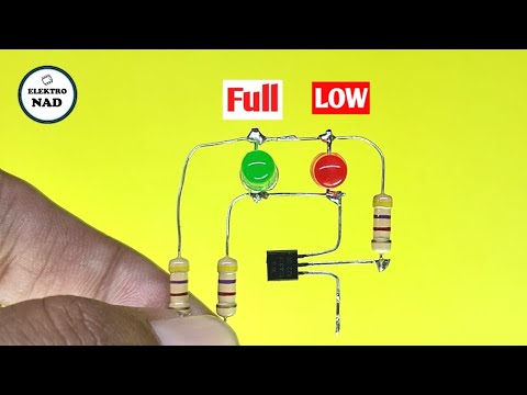 kalian wajib punya alat ini rangkaian indikator baterai low dan full untuk baterai 12.6V