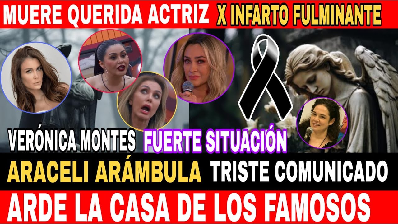 ️🚨TRISTE COMUNICADO ARACELY ARAMBULA MUERE QUERIDA ACTRIZ- VERONICA ...