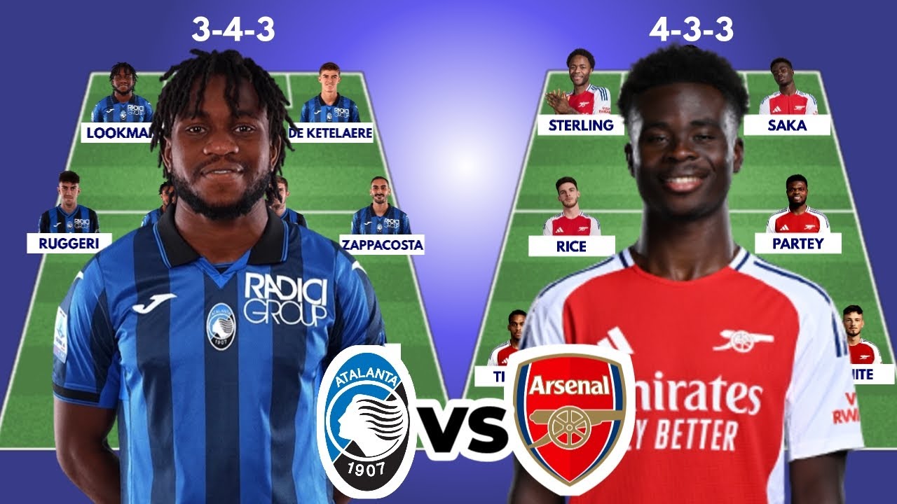 ATALANTA VS ARSENAL Head to head Potential starting lineup | CHAMPIONS ...