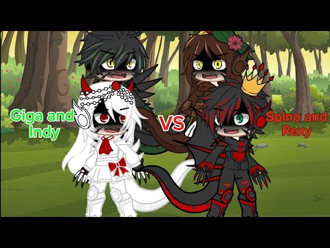 Dinos Reacts To Rexy And Spino Vs Giga And Indy