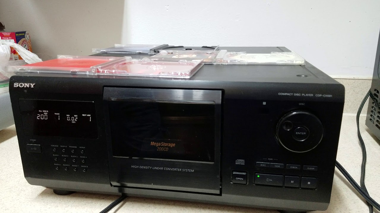 SONY CDP CX681 - YouTube