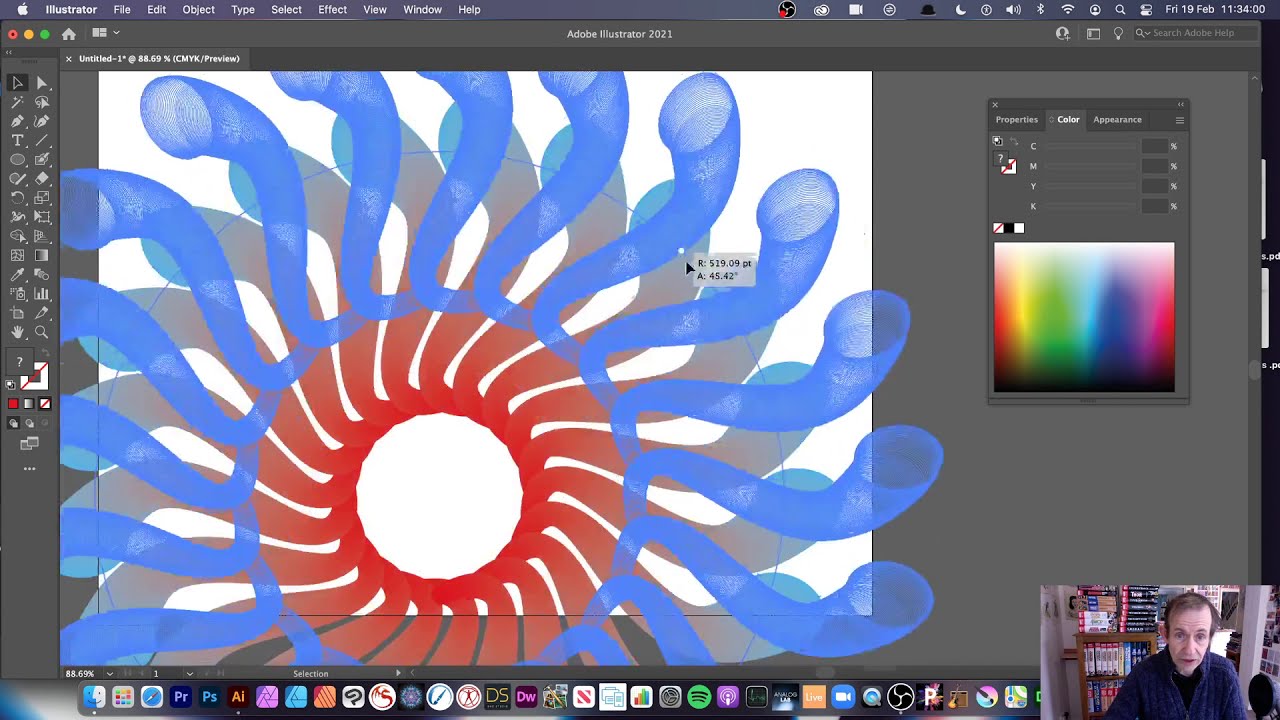 Blend Repeat Effect In Illustrator How To Combine Paths And Radial Blend Repeat Effect In Illustrator How To Combine Paths And Radial