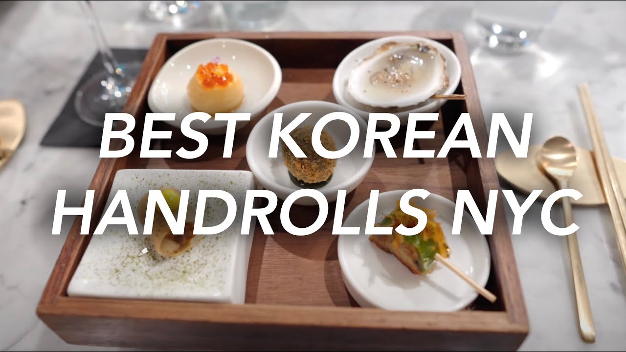 YOU MUST TRY THESE KOREAN HANDROLLS!!! Mari NYC Restaurant - YouTube