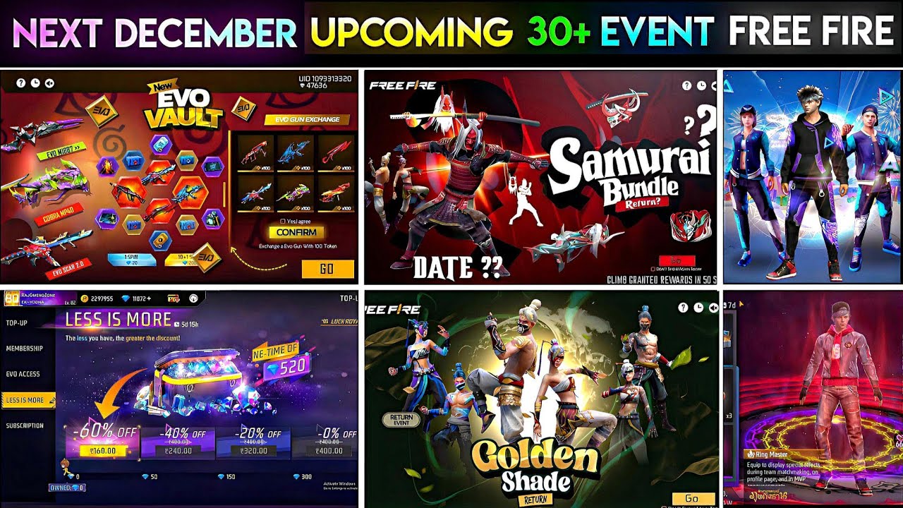 Upcoming Events in Free Fire 🤯🥳| Free Fire New Event | Ff New Event ...