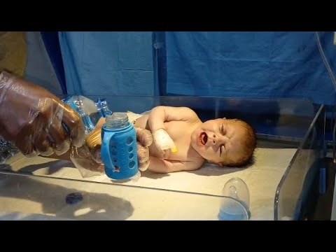 Emotional Baby Crying 🍼 | Hungry Baby Calms Down with Bottle Feeding