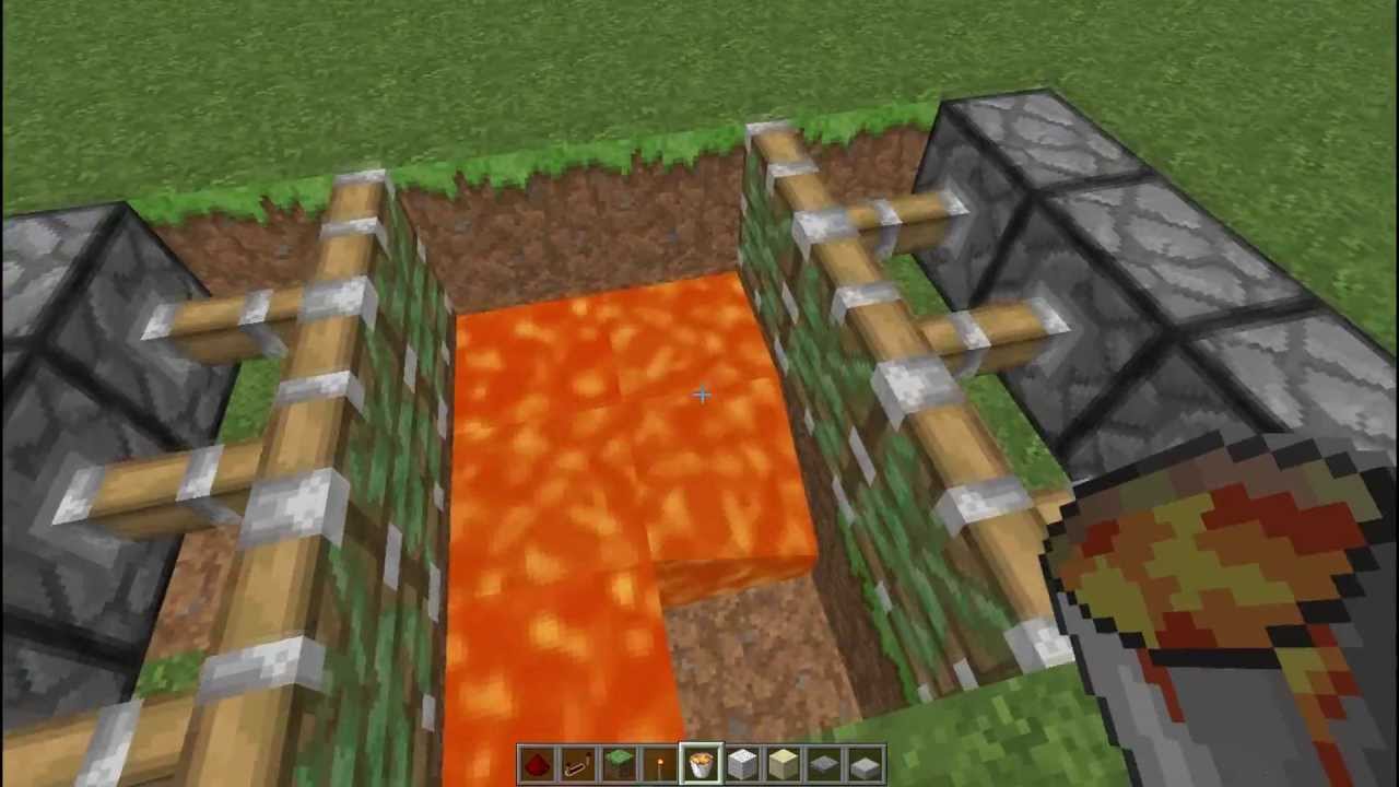 Minecraft Lava Death Trap - YouTube