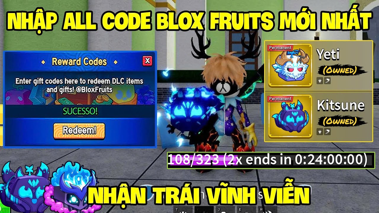 Nhập 18 Code Blox Fruit Mới Nhất Nhận x2 Exp Và Trái Kitsune Miễn Phí ...