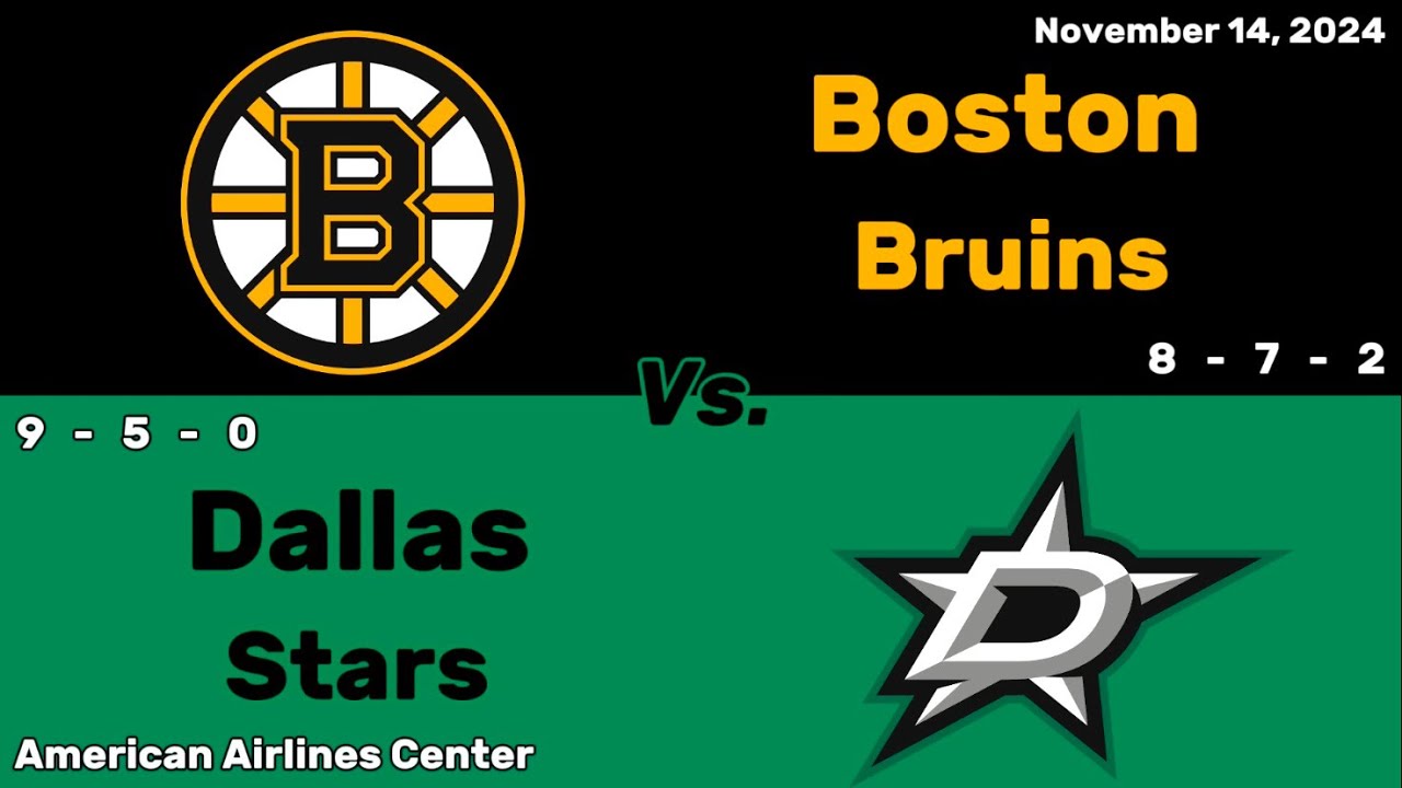 Boston Bruins vs Dallas Stars | November 14, 2024 | All Goals - YouTube