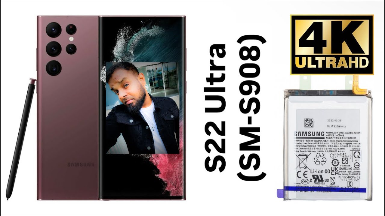 Samsung Galaxy S22 Ultra Battery Replacement (SM-S908) - YouTube
