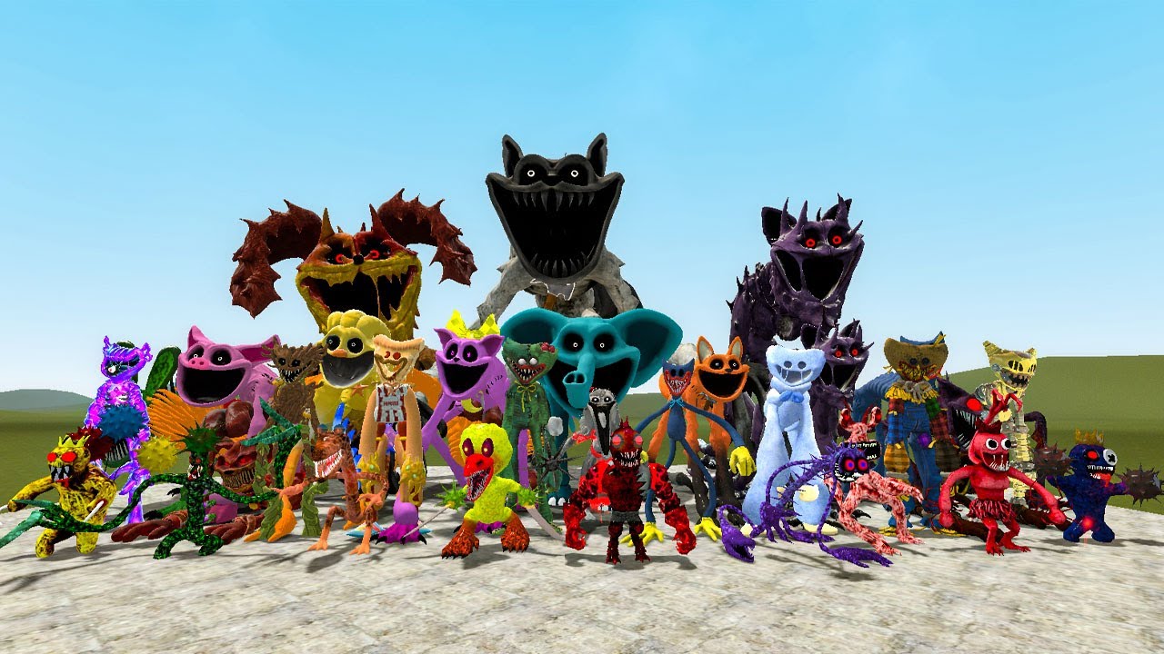 All Smiling Critters Poppy Playtime Chapter 3 & Rainbow Friends night ...