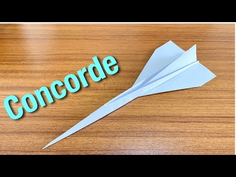 How to make a Concord Paper Airplane EASY Origami - Origami Pesawat ...