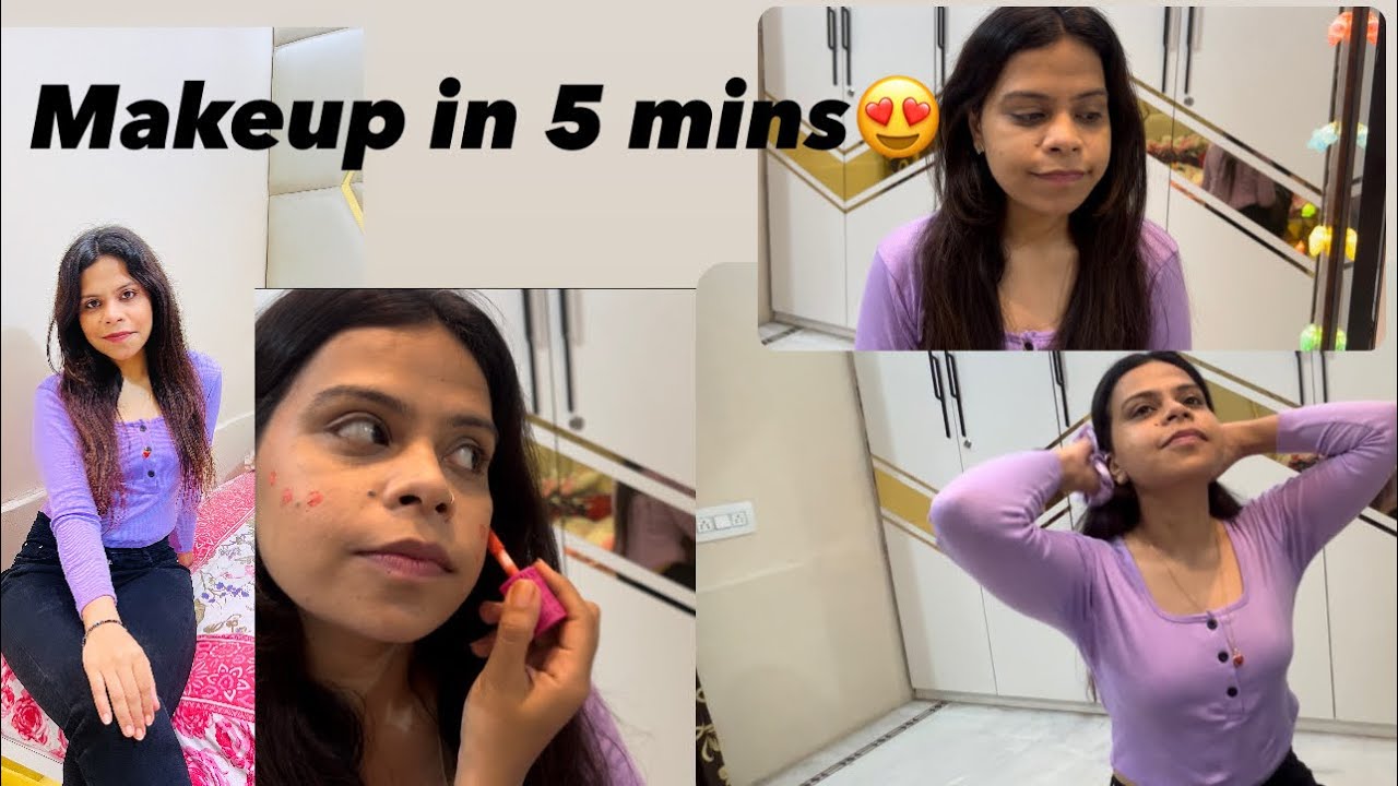 Quick makeup tutorial 😍| makeup without foundation😉| My go to look💁‍♀️| StyleWithSwati♥️ - YouTube