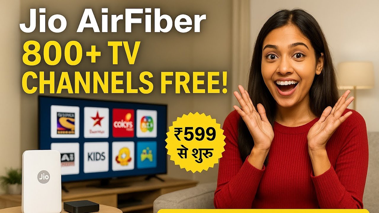 How To Add Favourite Channels in Jio Set Top Box | Jio AirFiber में 800 ...