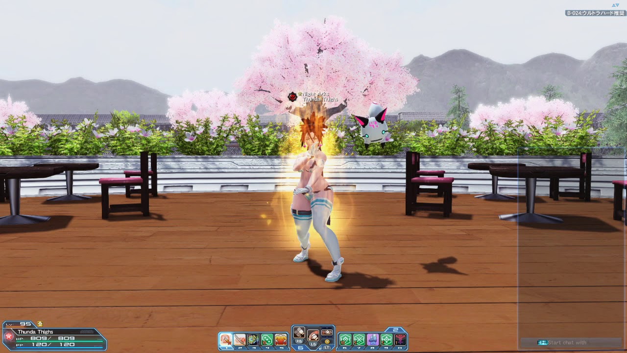 PSO2 166: Ready Stance 2 Emote Lobby Action - YouTube